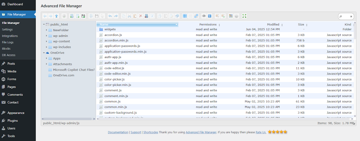 OneDrive - Advanced File Manager